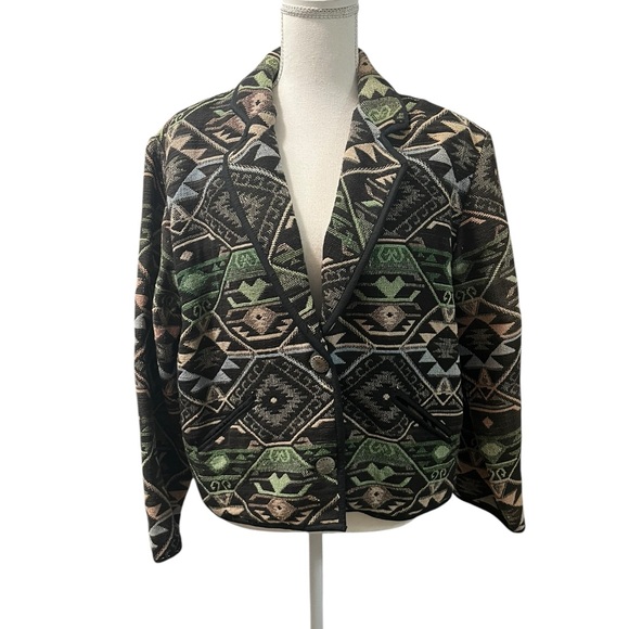 New Identity | Jackets & Coats | Vintage 9s New Identity Woven Tapestry ...